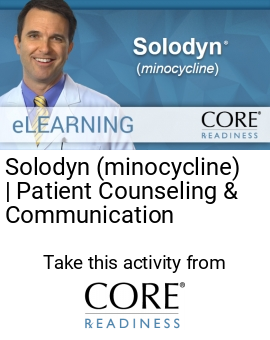 Solodyn (minocycline) | Patient Counseling & Communication